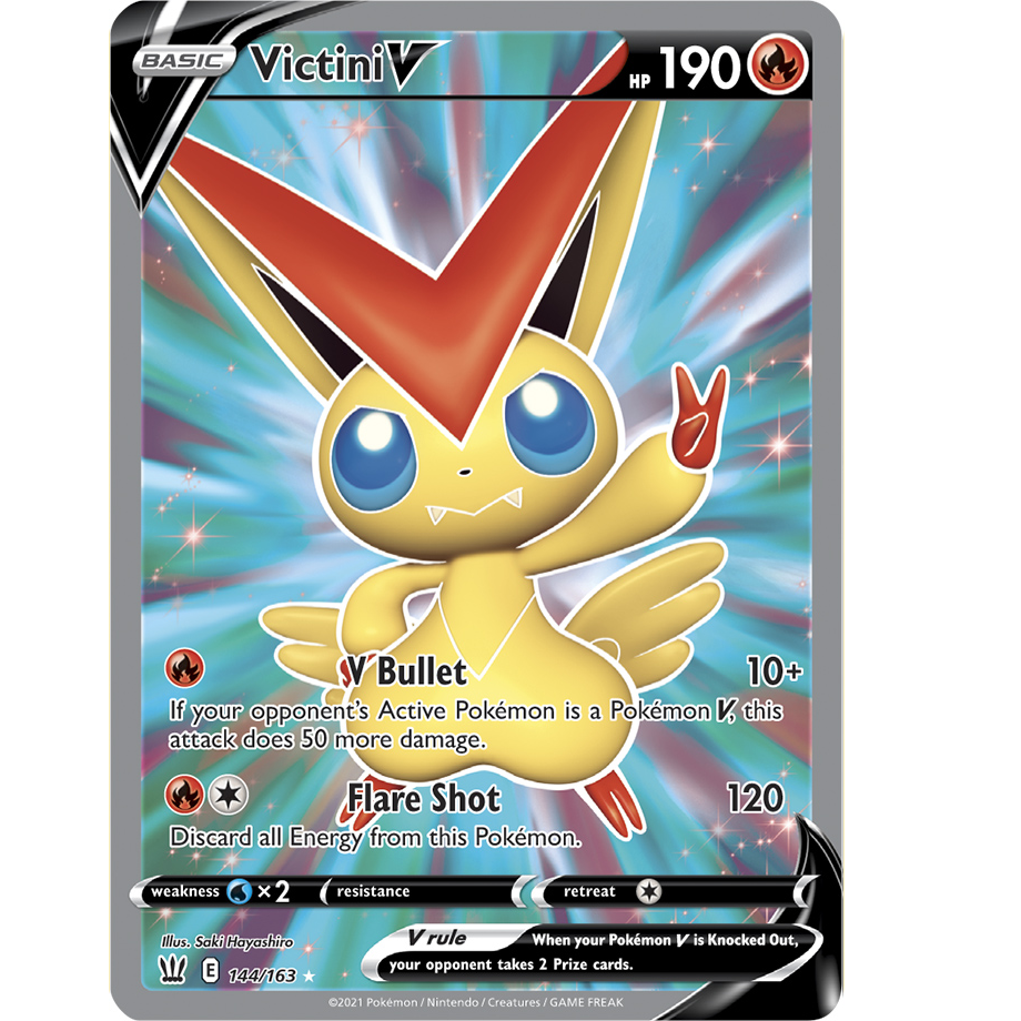 "Victini V 144/163 - Full Art Ultra Rare Pokémon TCG Card"