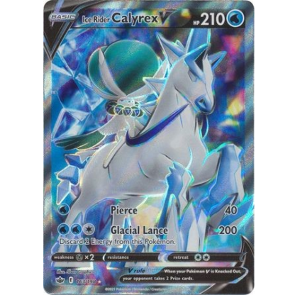 "Ice Rider Calyrex V 163/198 - Ultra Rare Full Art Pokémon TCG Card"