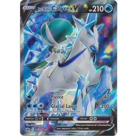 "Ice Rider Calyrex V 163/198 - Ultra Rare Full Art Pokémon TCG Card"