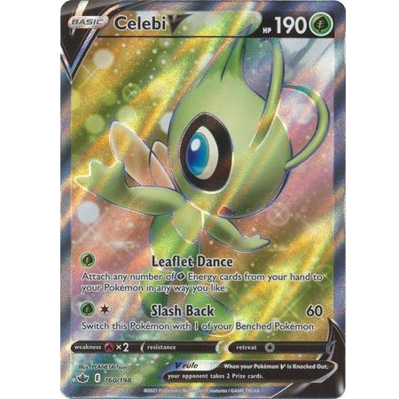 "Celebi V Full Art Ultra Rare Pokémon TCG Card 160/198"