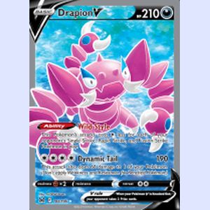 "Ultra Rare 182/196 Drapion V Pokémon TCG Card - Dark Type"