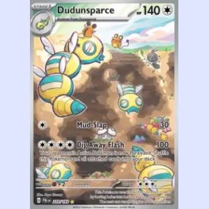 "Ultra Rare Pokémon TCG: 229/193 Dudunsparce Card - Water Type"