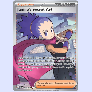 "Rare Psychic Type Pokémon Card: Janine's Secret Art SFA088"